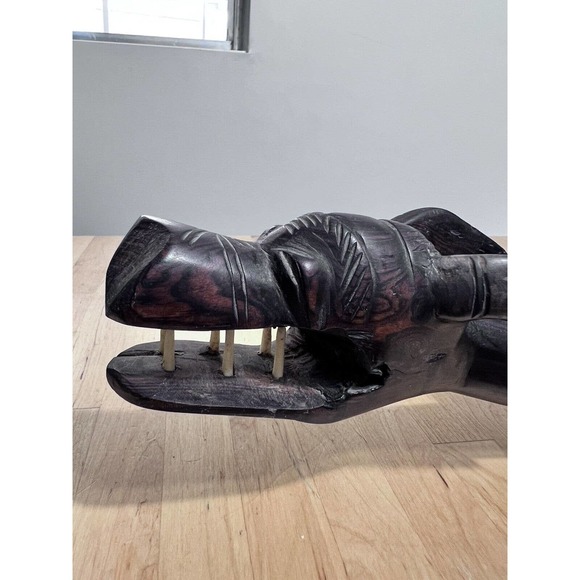 Handmade | Art | Beautiful African Sculpture Of A Wooden Dragon Canoe ...